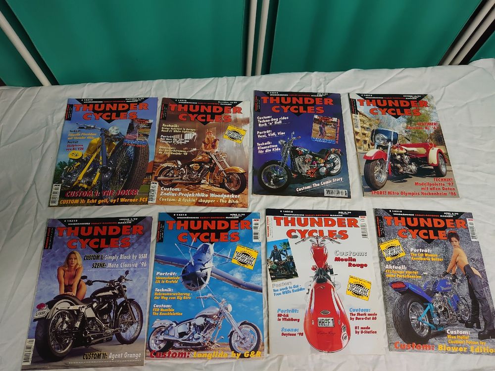 9 Thunder Cycles Magazine Harley-Davidson 1/97-9/98 (Gebraucht) in ...