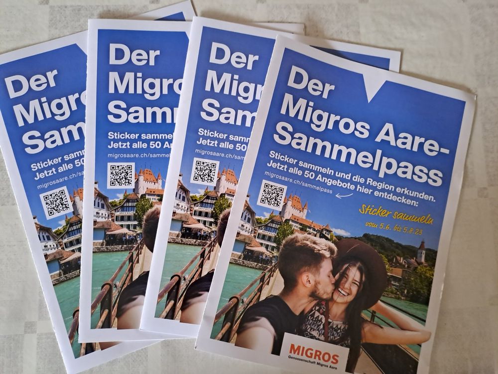 Migros Aare Sammelpass (Gebraucht) in Bigenthal für CHF 4 – mit Lieferung auf Ricardo kaufen