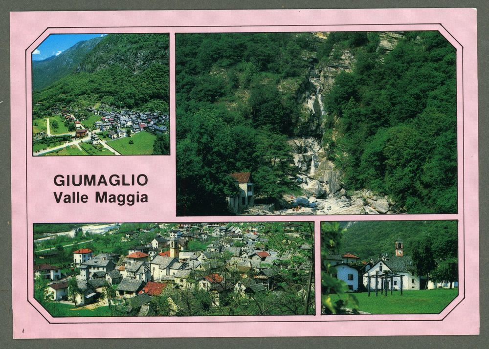AK col Giumaglio TI Valle Maggia 4-fach-Mehrbildkarte ≈ 1994 (Gebraucht ...