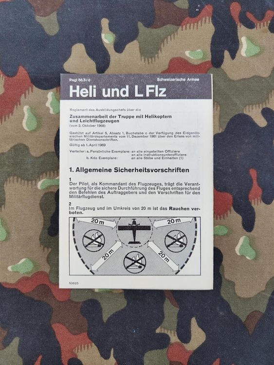 Reglement 56.5 d, Heli und L Flz, 1969 (Gebraucht) in Bauma für CHF 3 ...