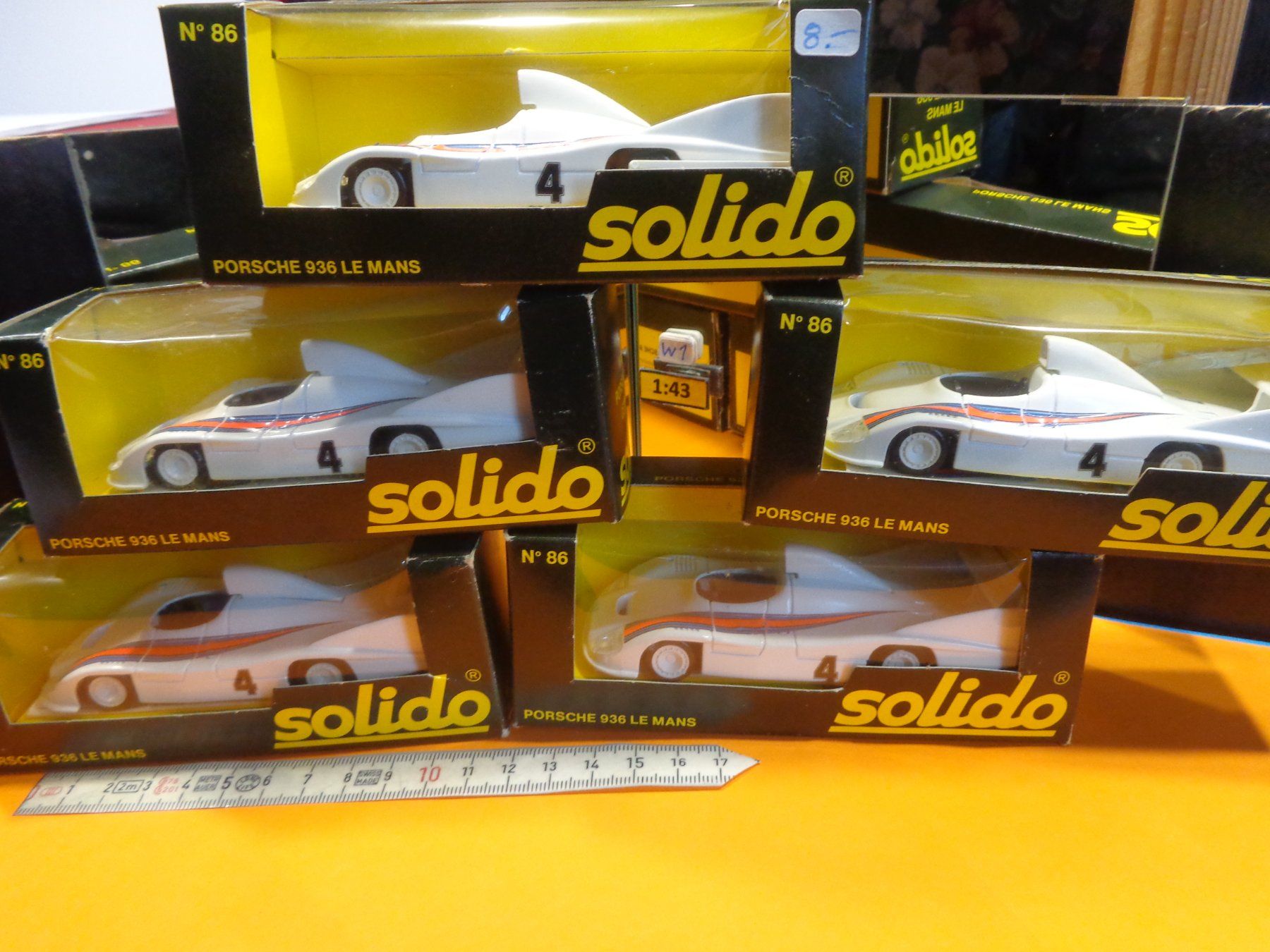 5x Porsche 936 LM 1/43 (mit Box) Solido No.86 France (W1) (Neu (gemäss ...