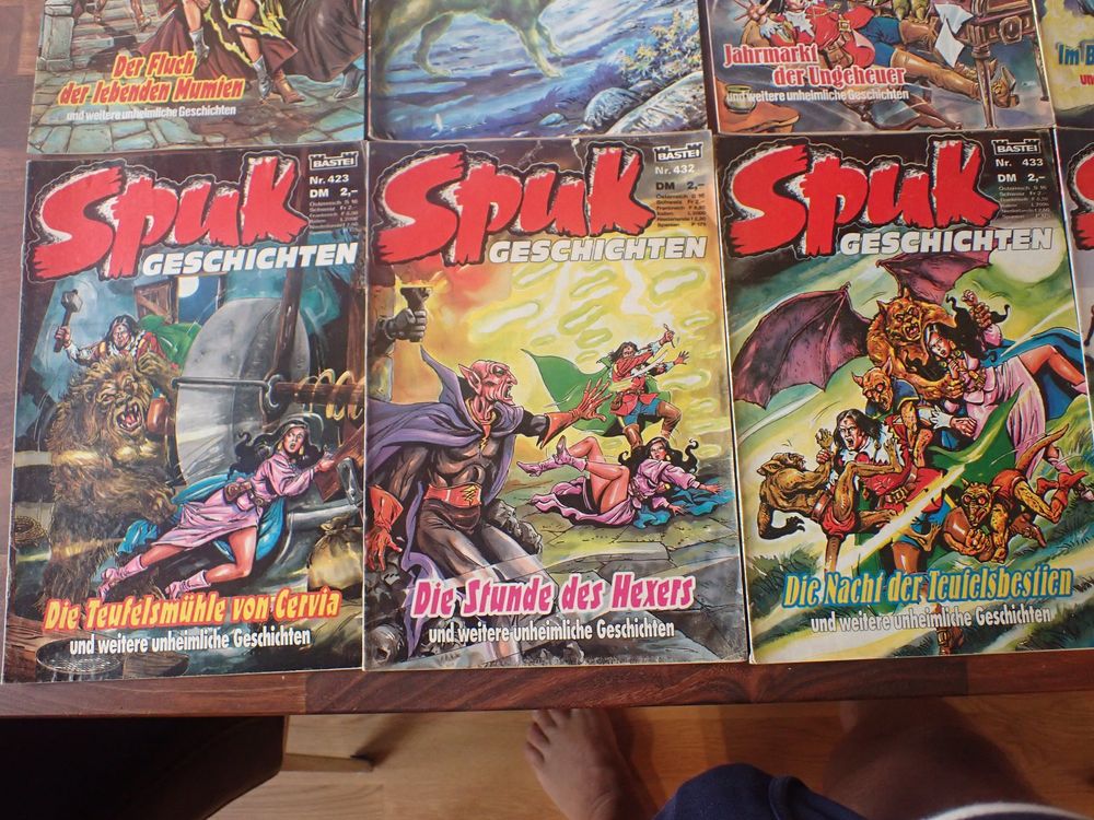 20 alte SPUK Geschichten Comic Hefte BASTEI Verlag ab 1978 (Gebraucht ...