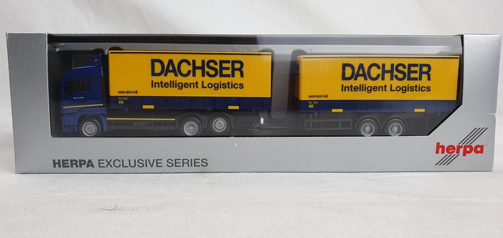 Herpa 952965 MAN TGX Hängerzug "Dachser" H0/1:87 (Neuf (Voir ...
