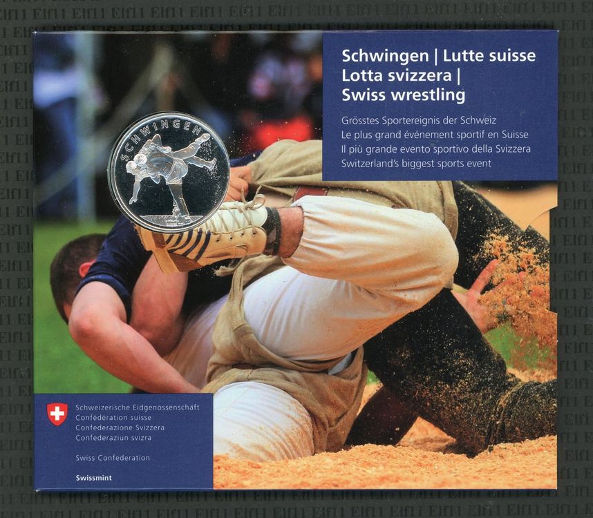 CHF__20.00 2013 Schwingen im Folder stgl 20 Franken (Neu und originalverpackt) in Widnau für CHF ...