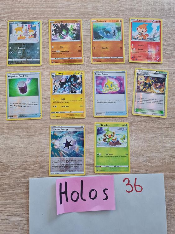 10x HOLOS Pokemon Karten komplett (Gebraucht) in Walzenhausen für CHF 1 ...