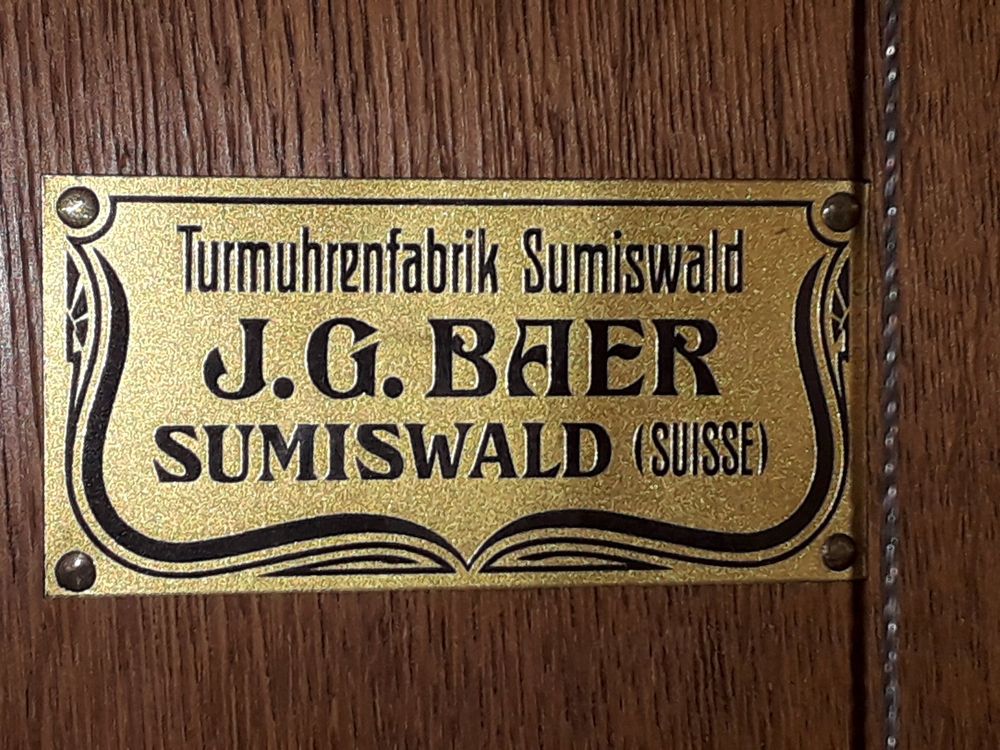 Standuhr J.G.Baer Sumiswald - Mutteruhr Bahnhof Thun SBB | Acheter sur ...