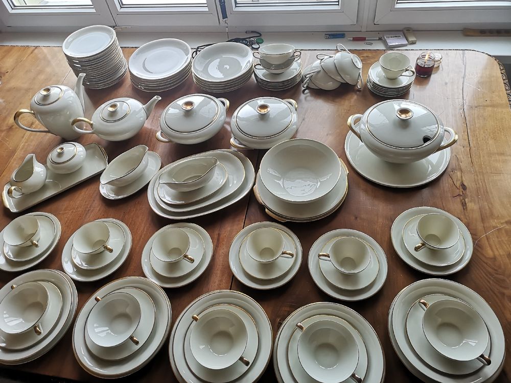 Vintage KPM Porzellan Service Essgeschirr Kaffeeservice (Gebraucht) in ...