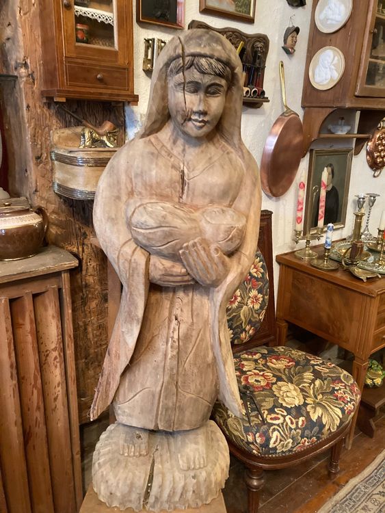 Sculpture - Maternité en bois sculpté (D'occasion) à Delémont pour CHF ...