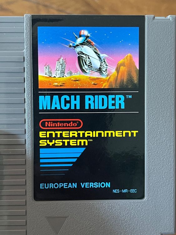 Nintendo NES - Modul Mach Rider - Top Zustand! Wie neu! (Gebraucht) in ...