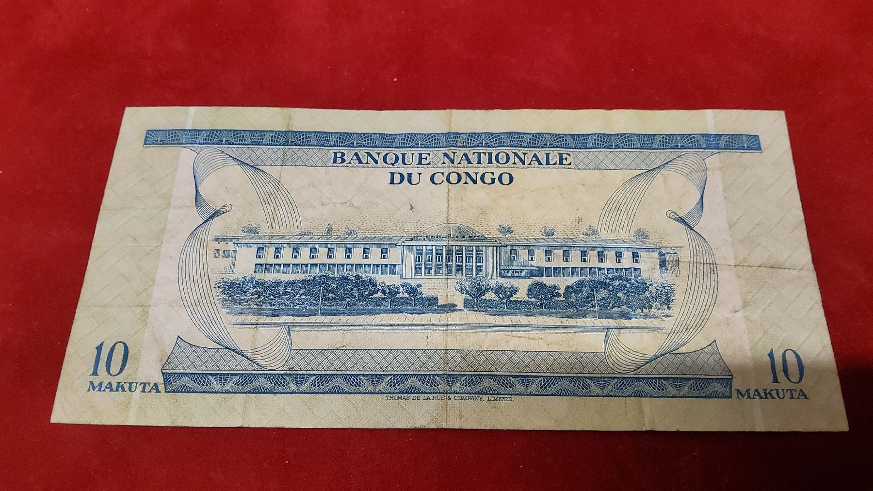 Seltene 10 Makuta Banknote aus Kongo, Jahrgang 1970 Top (Gebraucht) in ...