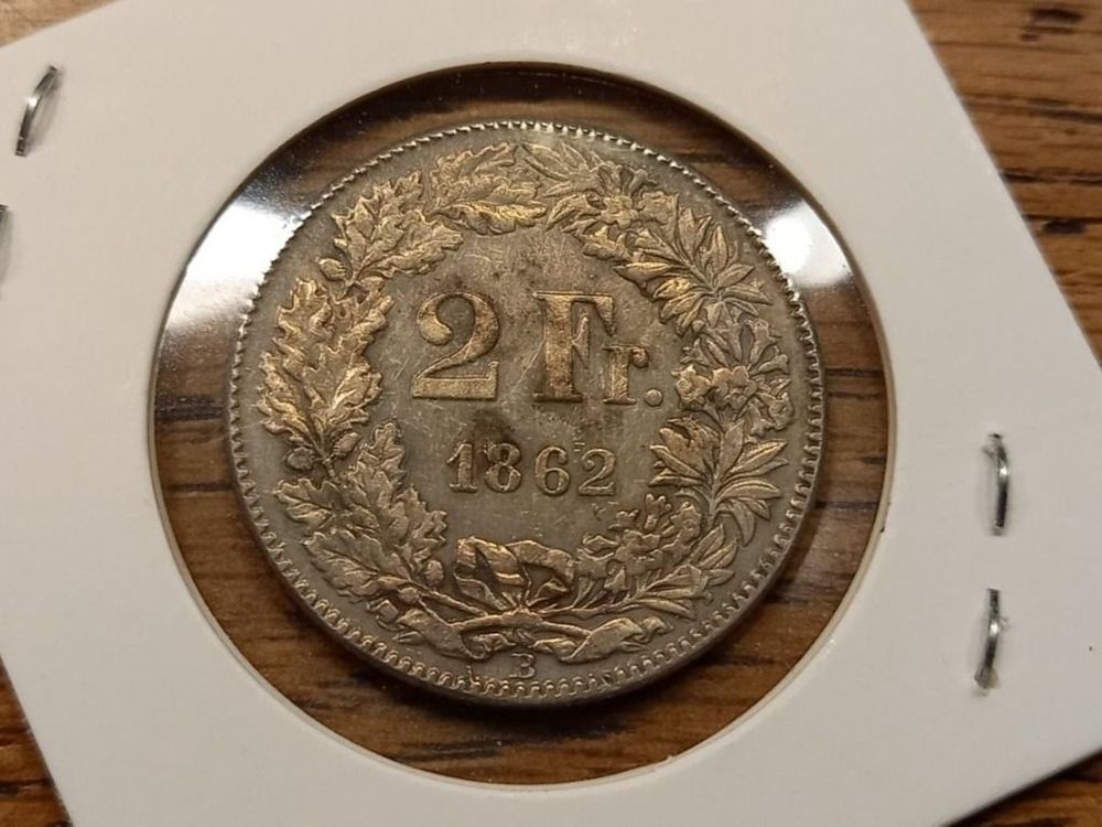 2 Franken 1862, Sitzende Helvetia | Kaufen auf Ricardo
