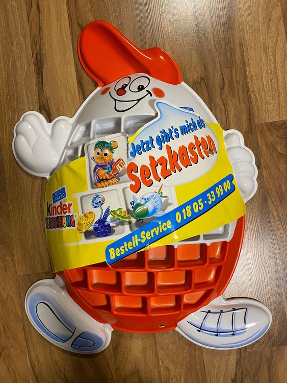 Ferrero Eiermann Ü-Ei Kinder Setzkasten Vintage Rarität (Gebraucht) in ...
