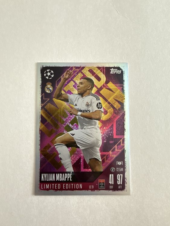 Kylian Mbappé Limited Edition Karte LE9 (Neu (gemäss Beschreibung)) in ...