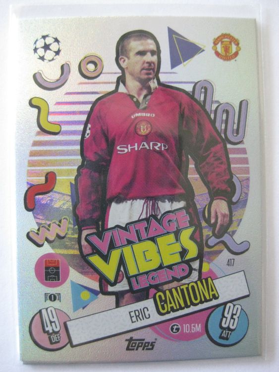 MATCH ATTAX Season 24/25 Nr: 417 Eric Cantona / Manu United (Neu ...