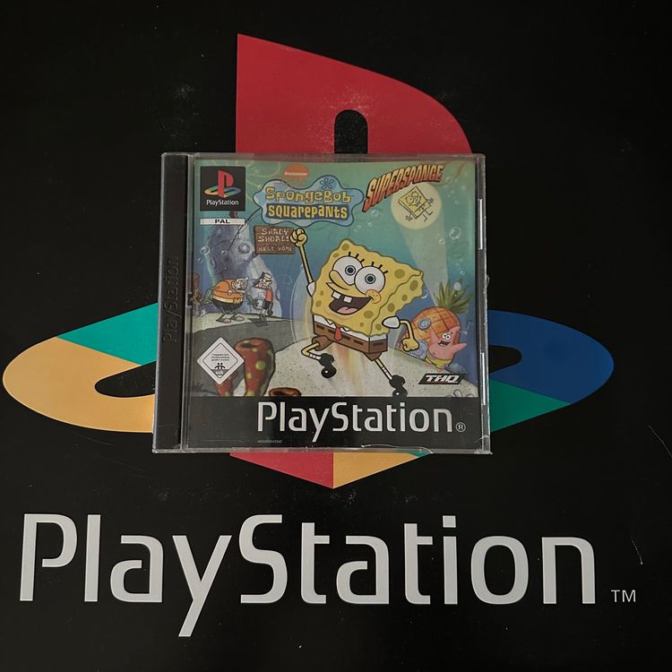 Spongebob Schwammkopf Supersponge für Sony PlayStation PS1 (Gebraucht ...