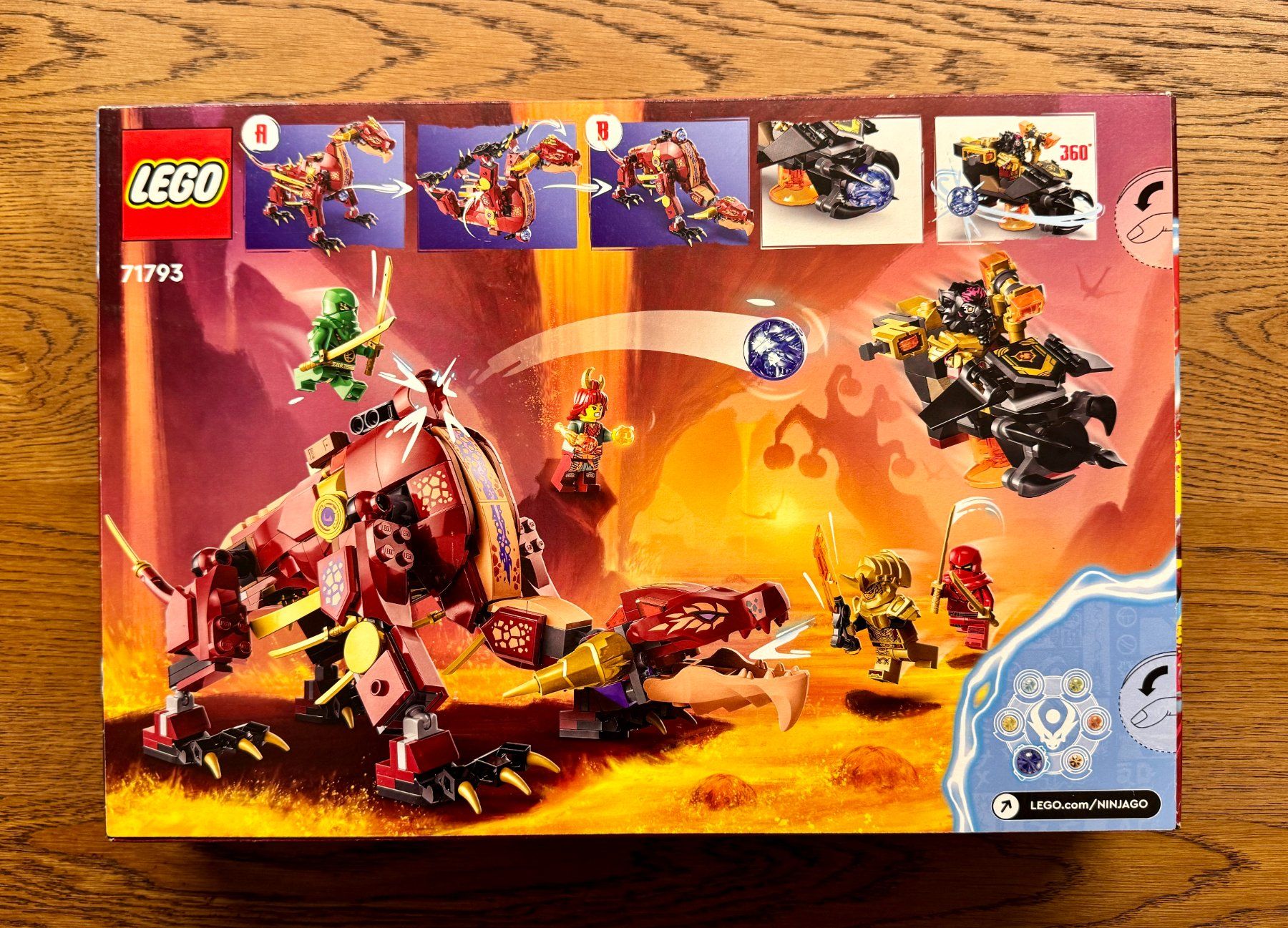 LEGO Ninjago 71793 Wyldfires Lavadrache (Neu und originalverpackt) in ...