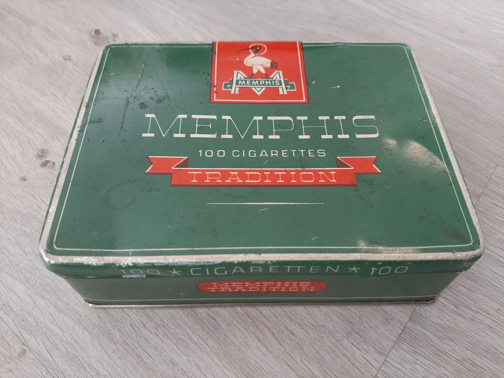 Antike Blechdose MEMPHIS Zigaretten Mid Century 60er 50er (Gebraucht ...