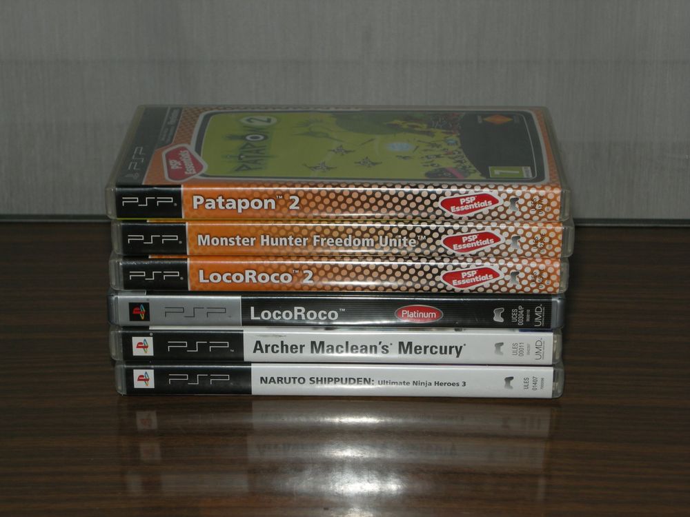 6 PSP Spiele / LocoRoco / Naruto / Monster Hunter (Gebraucht) in Aarau ...
