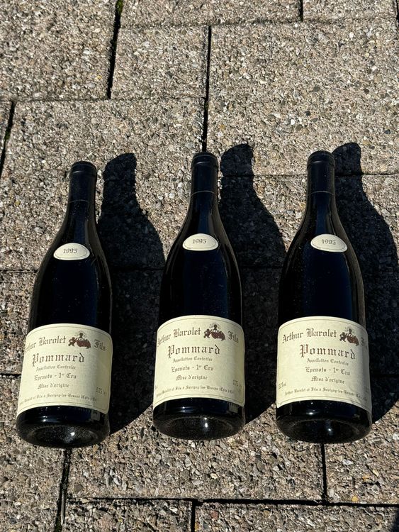 3 Flaschen Arthur Barolet Pommard 1995 Epenots - 1er Cru (Neu (gemäss ...