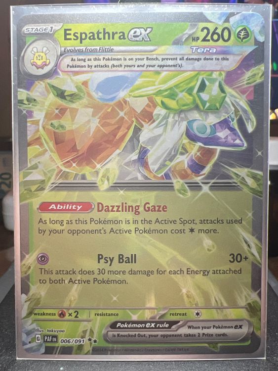 Espathra ex - Tera 006/091 Pokemon Karte (Neu und originalverpackt) in ...