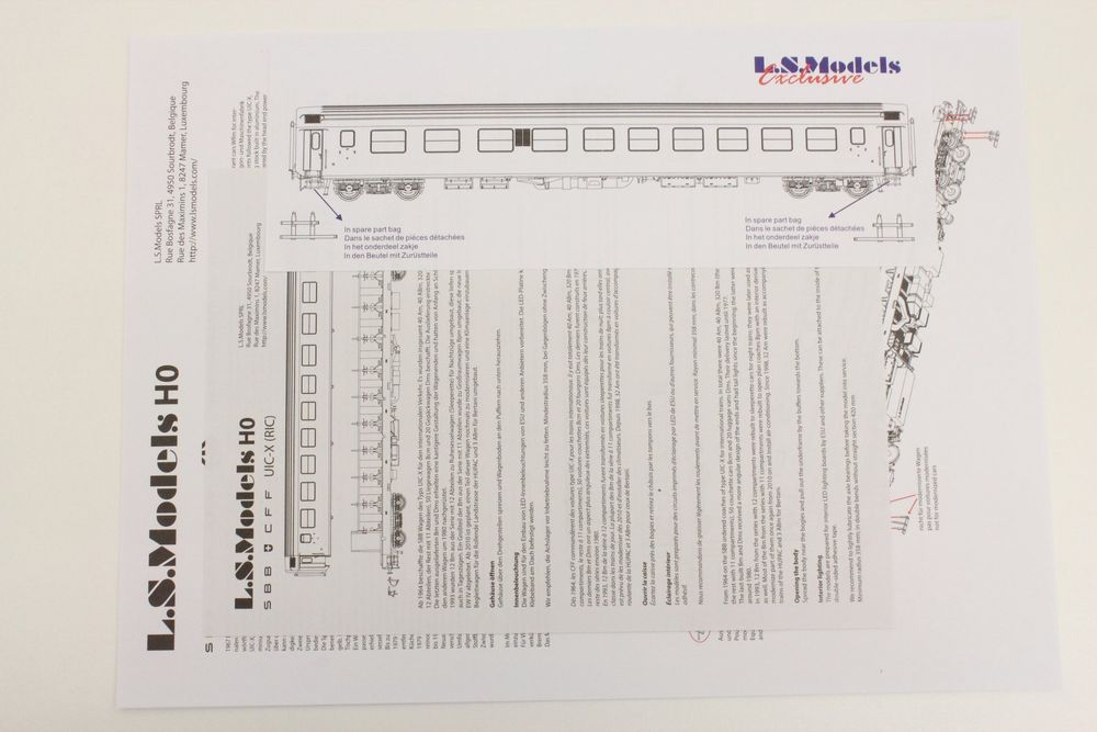 L.S.Models 47 219 SBB Resto WRm + UIC Bm Set DC H0 | Kaufen auf Ricardo