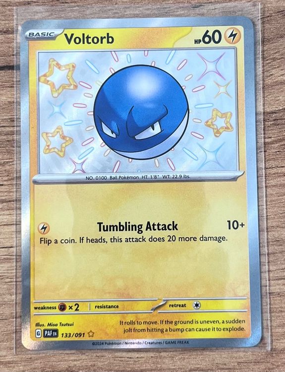 Voltorb BABY SHINY Pokemon Paldean Fates PAF 133/091 | Kaufen auf Ricardo
