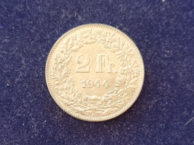 2 Franken 1944 - Erhaltung NEU !! | Kaufen auf Ricardo