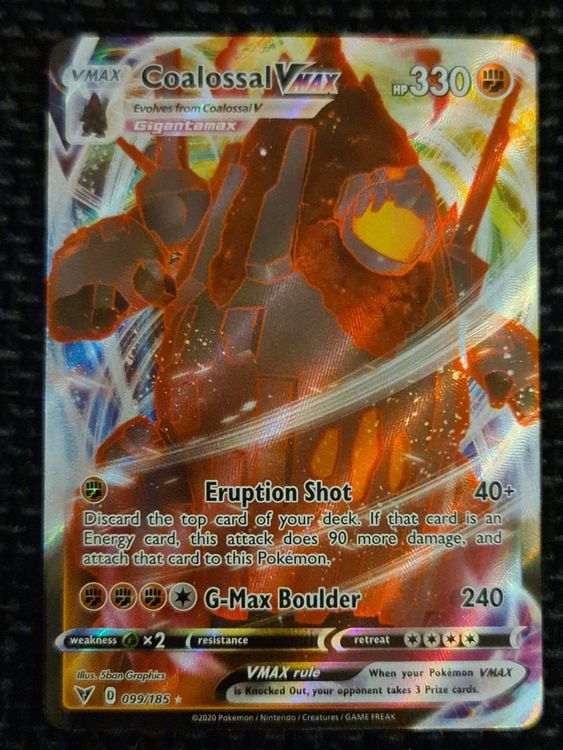Pokemon Coalossal Vmax 99/185 | Kaufen auf Ricardo