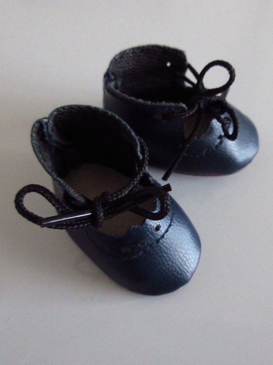 Puppenschuhe, dunkelblau, Kunstleder, 5 cm | Kaufen auf Ricardo