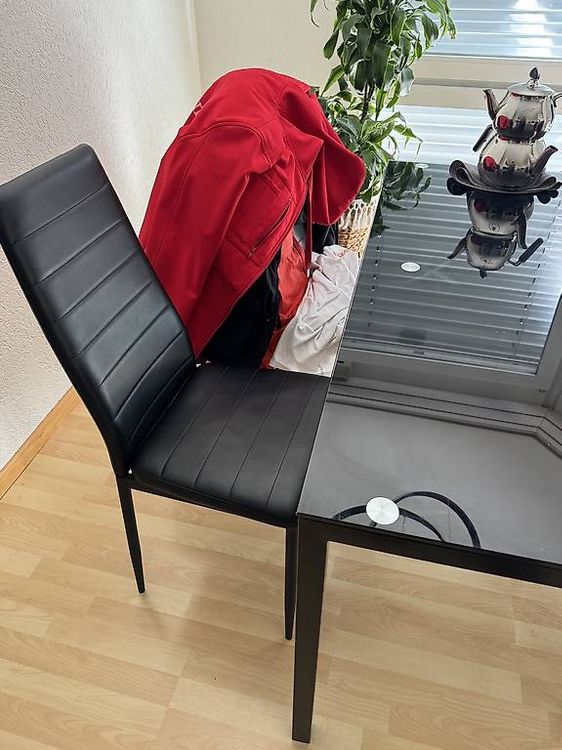 Esstisch mit Glasplatte + 4 Stühle ? Nur Abholung (Gebraucht) in Egerkingen für CHF 99 – nur ...
