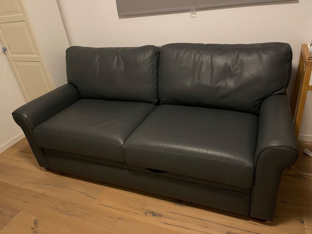 Luxus Leder Bettsofa Queen Memory Schaum (6,000 new) | Kaufen auf Ricardo