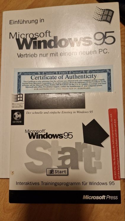 Windows 95 CD-ROM Trainingsprogramm Start OVP (Neu und originalverpackt) in Bonaduz für CHF 15 ...