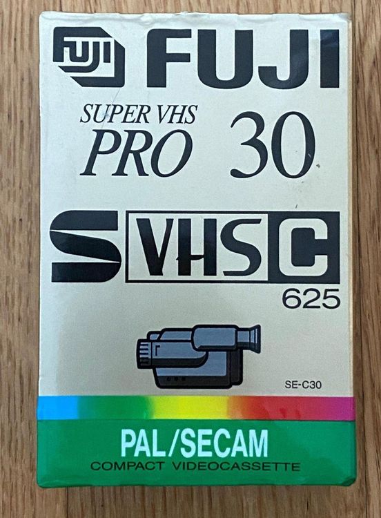 Fuji SE-C 30 Super VHS Pro S VHS C 625 (Neu und originalverpackt) in ...