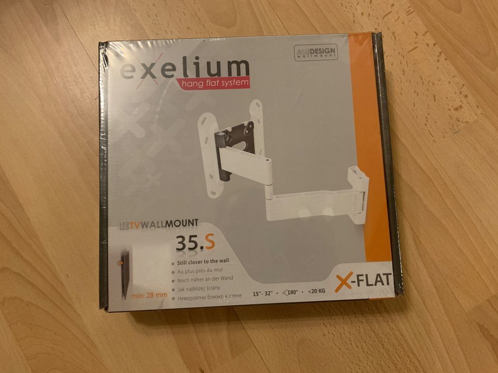 TV Wandhalterung Exelium hang flat system (Neu und originalverpackt) in ...