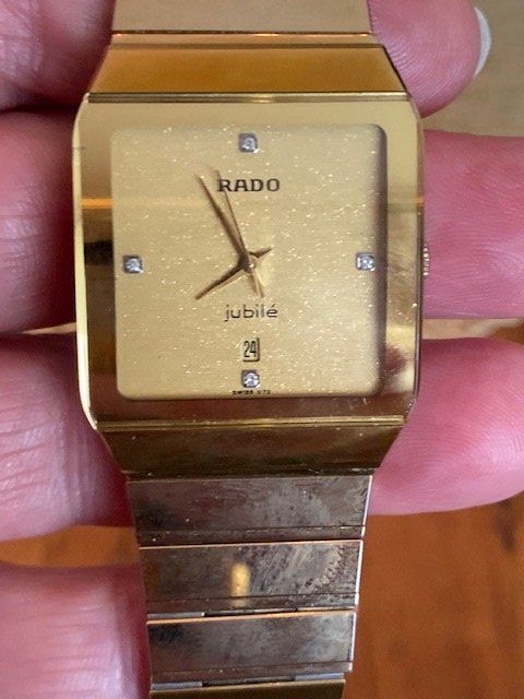 Montre RADO Jubilé homme – dorée – boîte d’origine (D'occasion) à ...