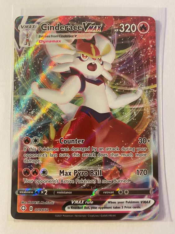 Pokemon Cinderace VMax 019/072 Shining Fates EN (Neu (gemäss ...
