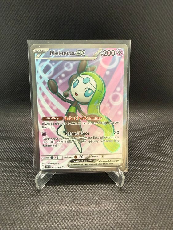 Pokemon Black Bolt - Meloetta ex SR 159/086 (Gebraucht) in Horn für CHF 2 – mit Lieferung auf ...