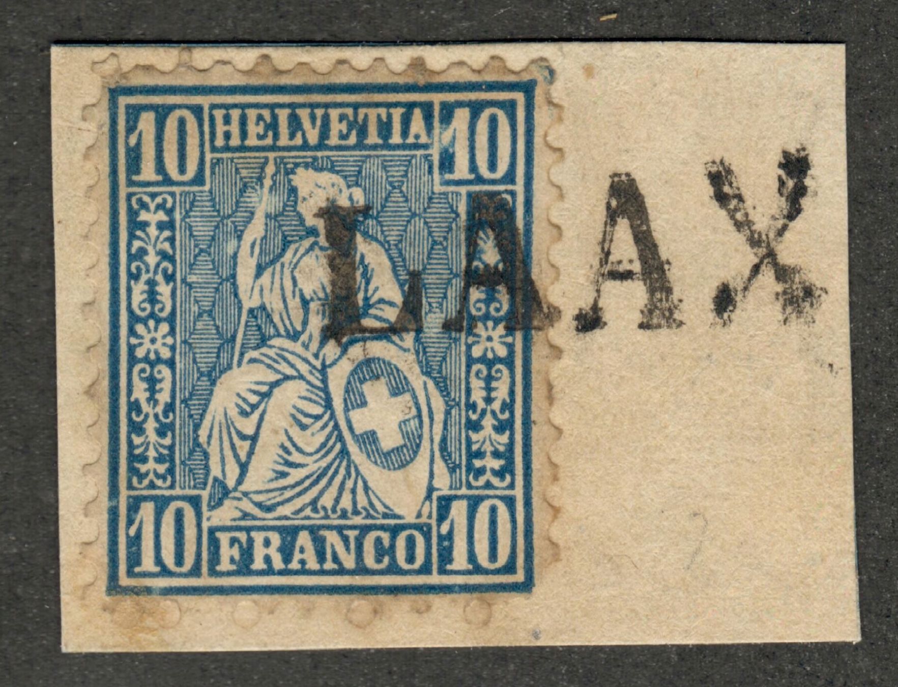 CH - Sitz. Helvetia - Zst. Nr. 31 - Laax GR (Gebraucht) in Rombach für CHF 15 – mit Lieferung ...