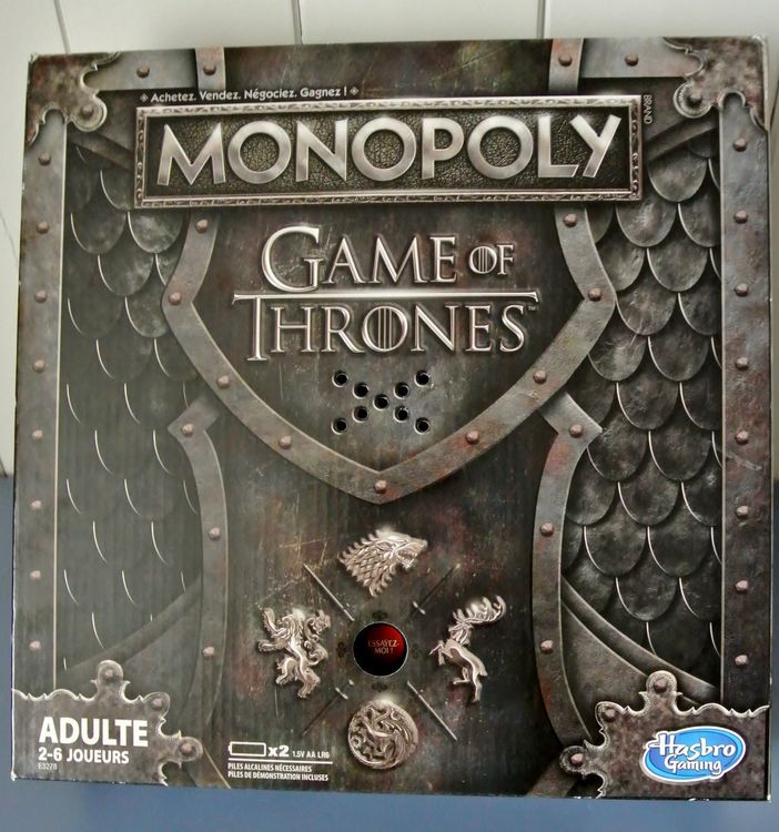 Monopoly GAME OF THRONES (F) Parker Hasbro 2018 *UNBESPIELT | Kaufen auf Ricardo