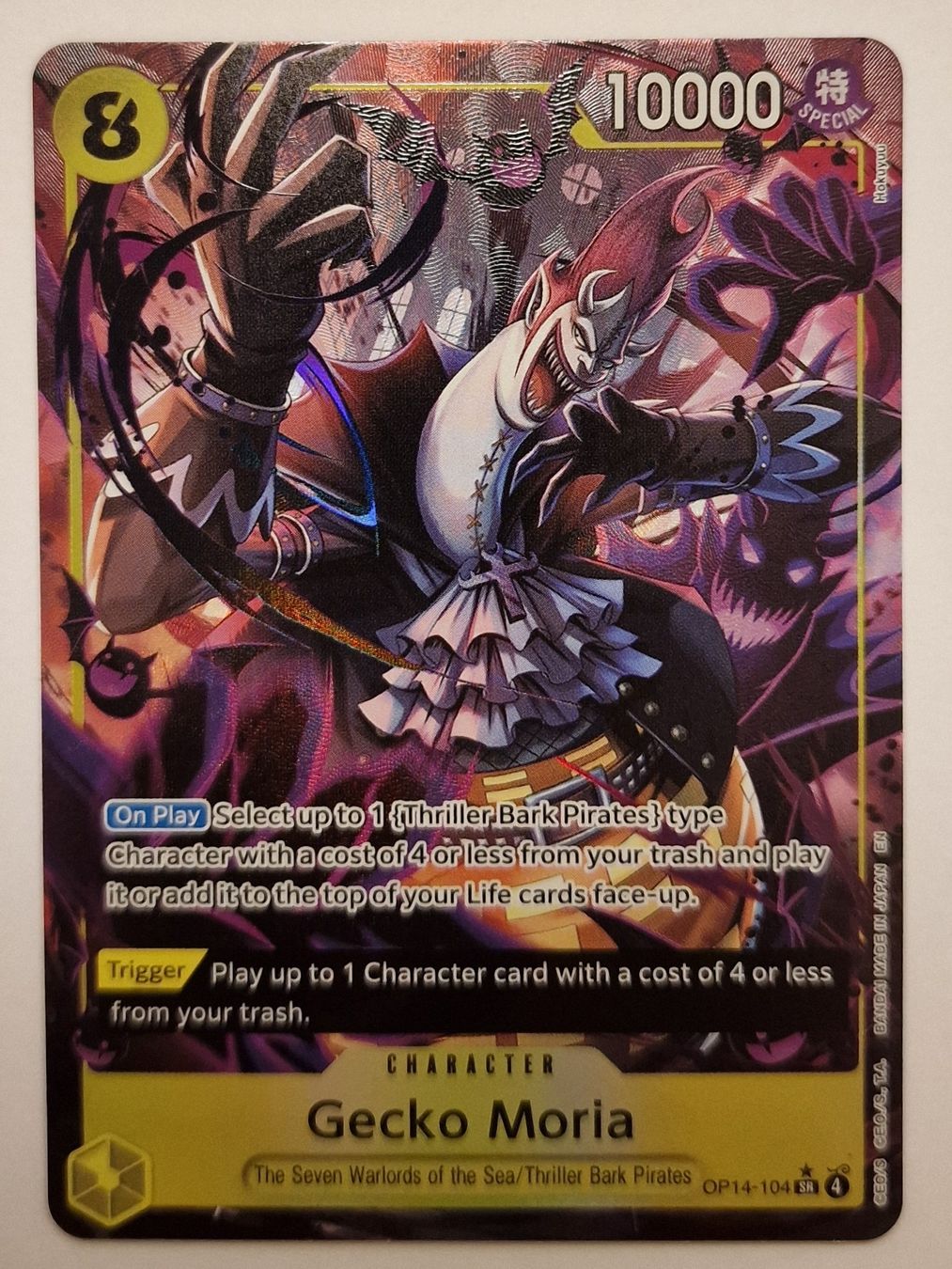 GECKO MORIA OP14-104 ALTERNATIVE ART ENG - ONE PIECE (Neu (gemäss ...