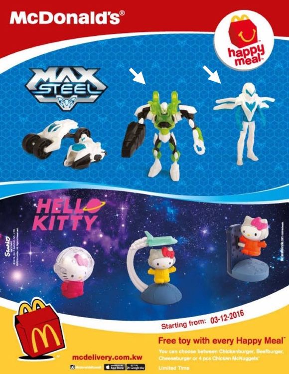 2015 | 2x MAX STEEL Figur | McDonald's | Happy Meal | MATTEL (Neu und originalverpackt) in BIEL ...