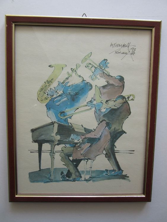 KÜNSTLER ? KUNSTDRUCK SIGNIERT MIT RAHMEN (Gebraucht) in Gersau für CHF 18 – mit Lieferung auf ...