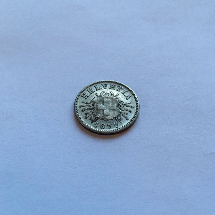 1877 5 Rappen in Top Erhaltung *RAR* (Gebraucht) in Kirchberg SG für CHF 102.5 – mit Lieferung ...