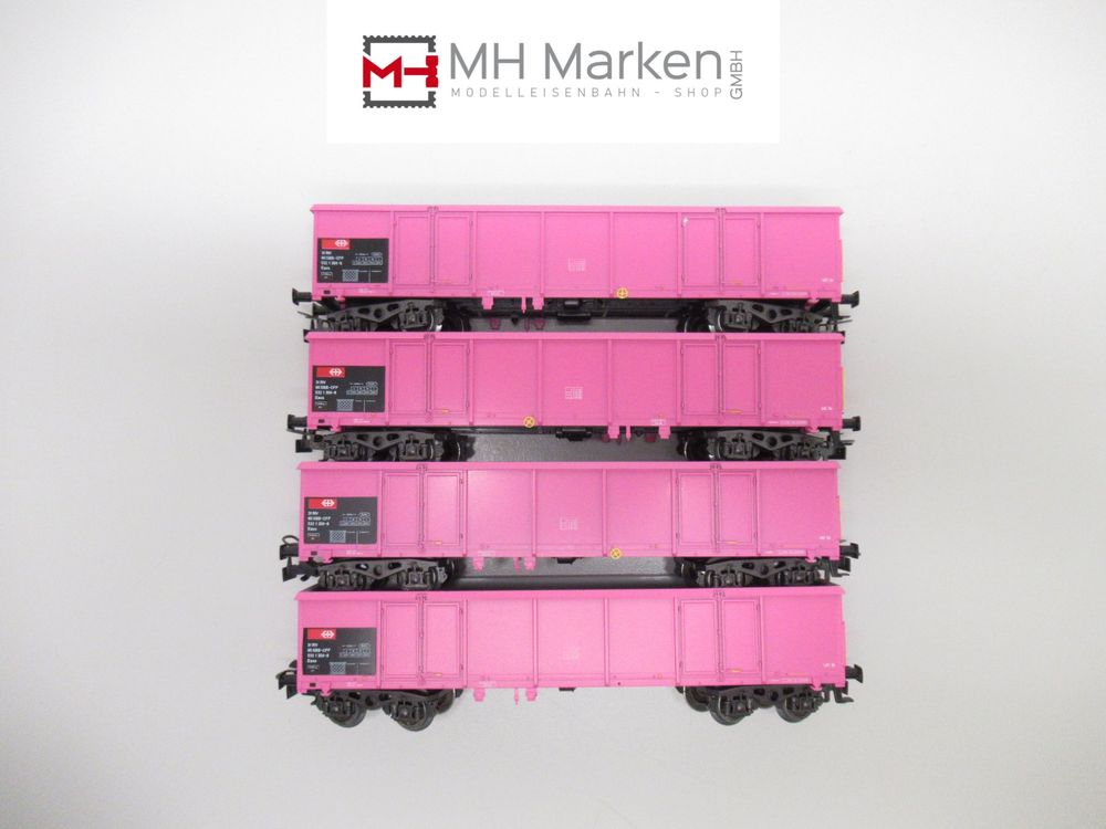 Märklin 4x 4718 offener Güterwagen pink SBB AC H0 (Gebraucht) in Basel ...