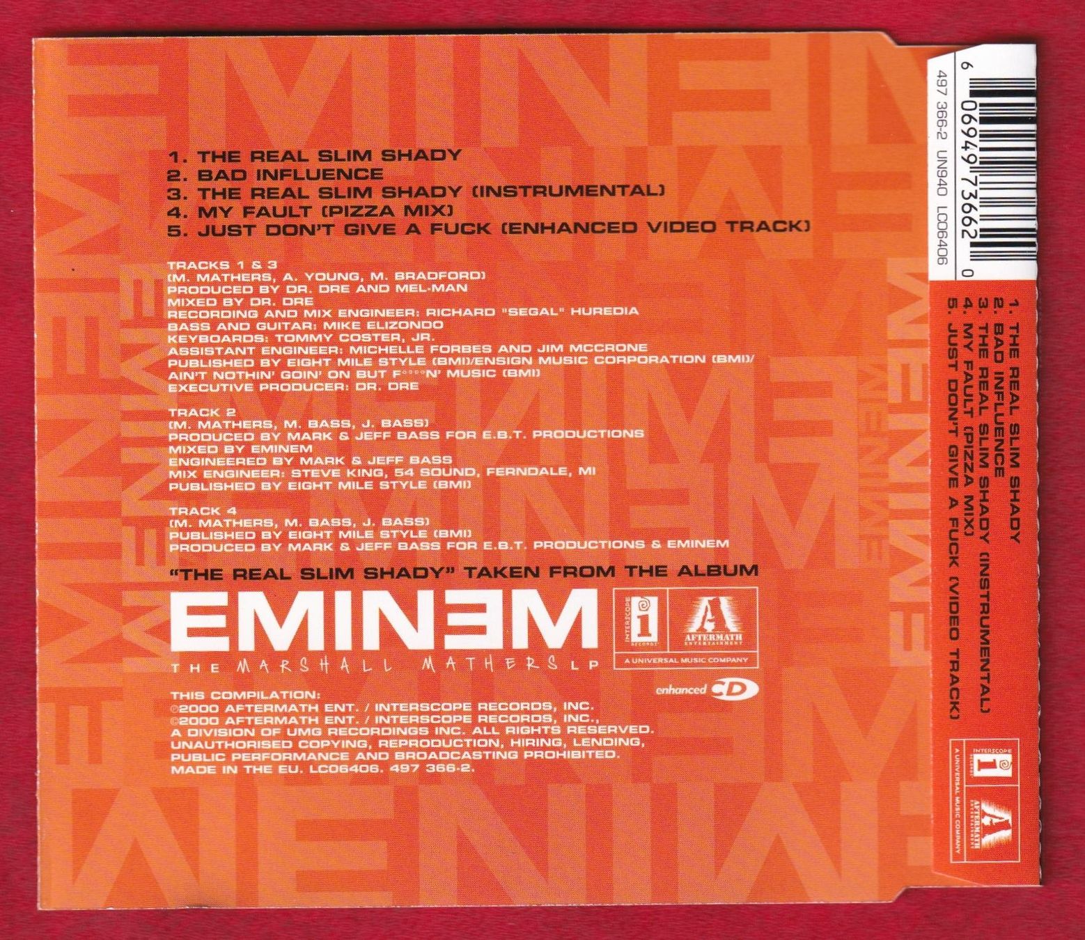 Eminem - The Real Slim Shady (CD) (Gebraucht) in Zürich für CHF 5 – mit ...