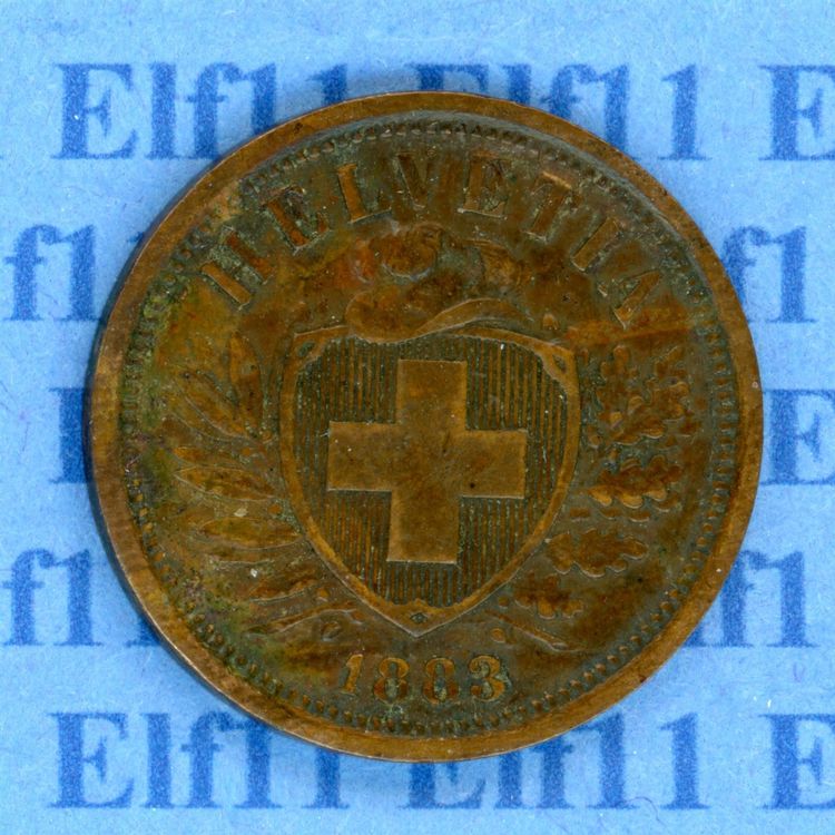 CHF___0.02 1883 vz 2 Rappen (Gebraucht) in Widnau für CHF 25 – mit Lieferung auf Ricardo kaufen