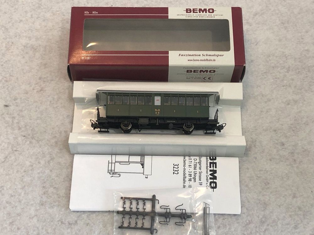 BEMO 3232 108 A 8 Zweiachser-Personenwagen RhB (Gebraucht) in Echandens für CHF 48 – mit ...
