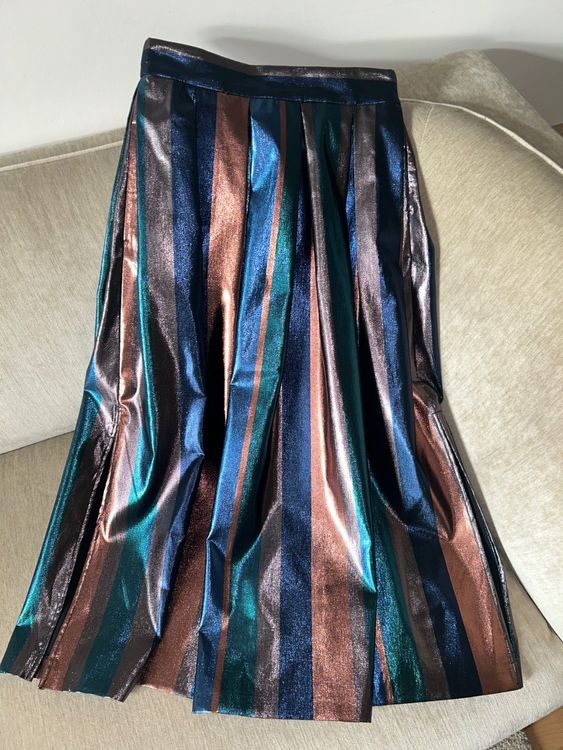 Max & Co. Cocktail-Rock metallic glänzend gestreift | Kaufen auf Ricardo