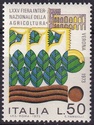 Italia 1973, 75ª fiera internazionale agricoltura, Mi 1392** (Neu ...