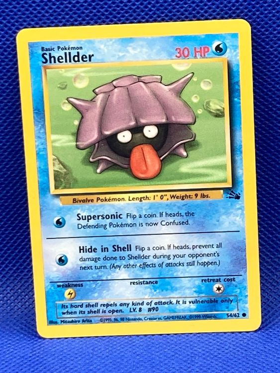 Pokemon BASE SET - FOSSIL / Shellder 54 / 62 EN - (EX) (Gebraucht) in ...